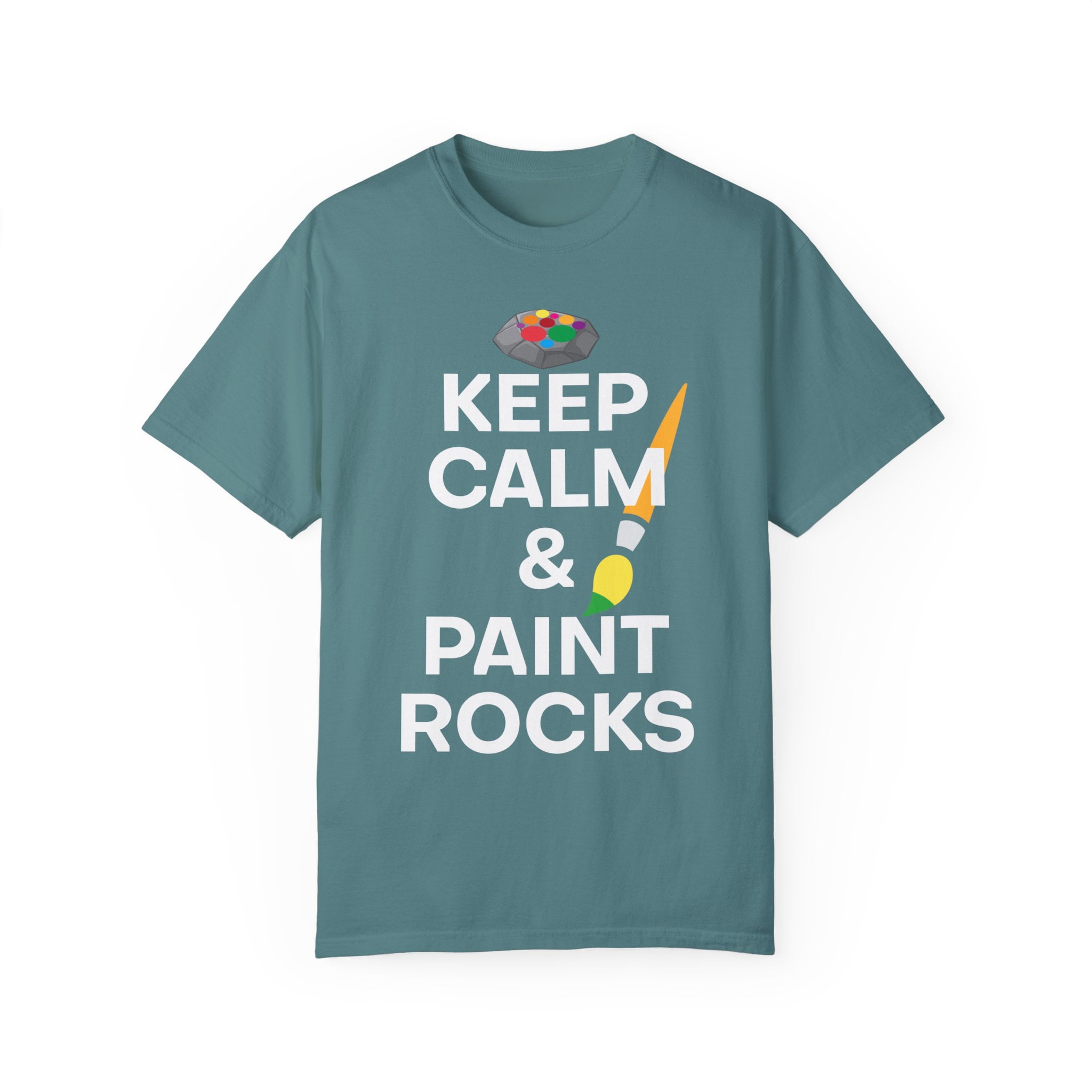 Humorous Keep Calm Rocks Painting Art Teacher Gift | Hilarious ...