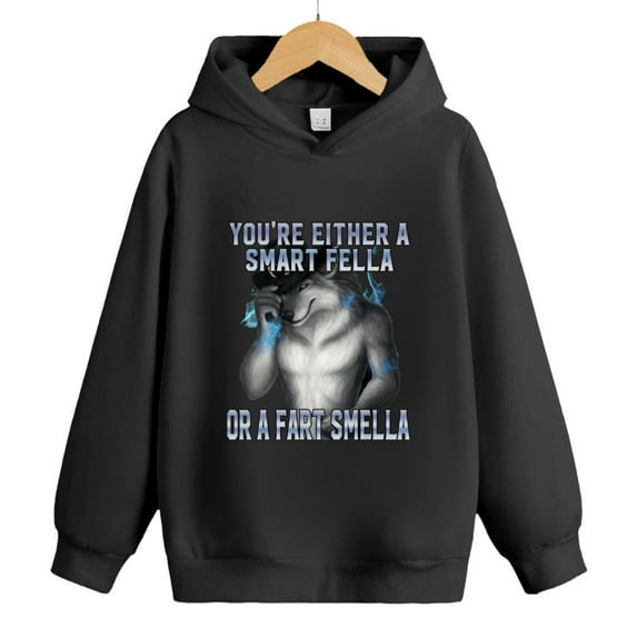 Humorous Meme Hoodie for Kids Long Sleeve Pullover Sweatshirt with ...