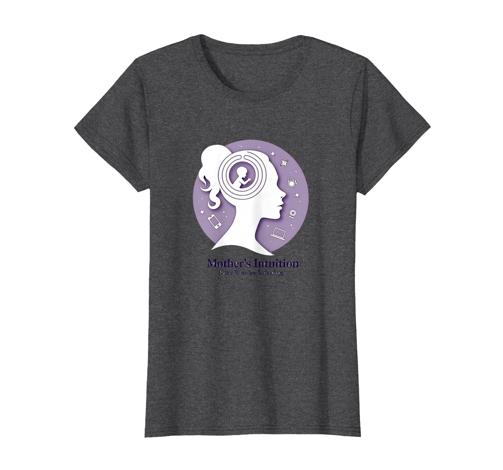 Humorous Mother's Intuition Silhouette Comfort Colors T-Shirt for ...