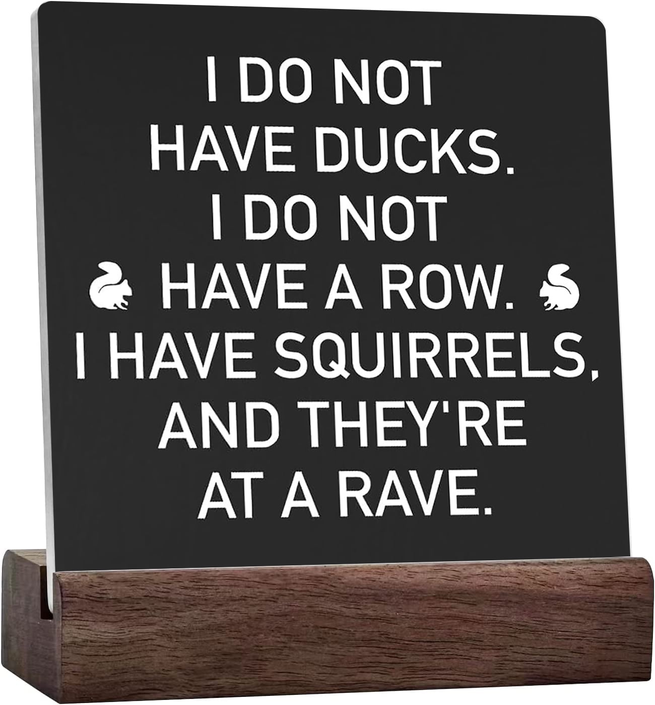 Humorous Office Decor Desk Decor Sign Rustic Black Ceramic Table Sign ...