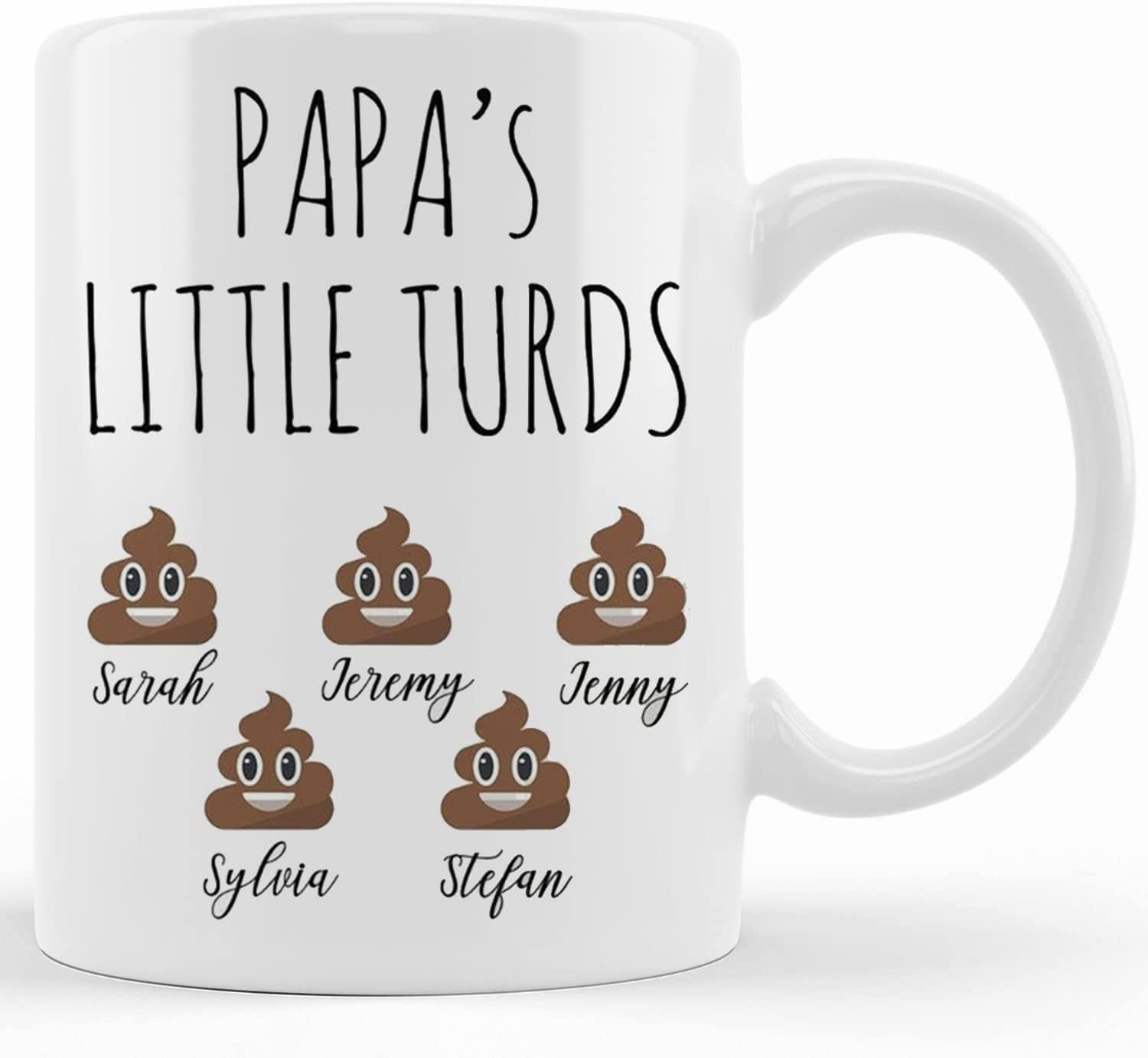 Humorous Papa Mug, Custom Papa Cup, Funny Papa Gift, Customizable ...