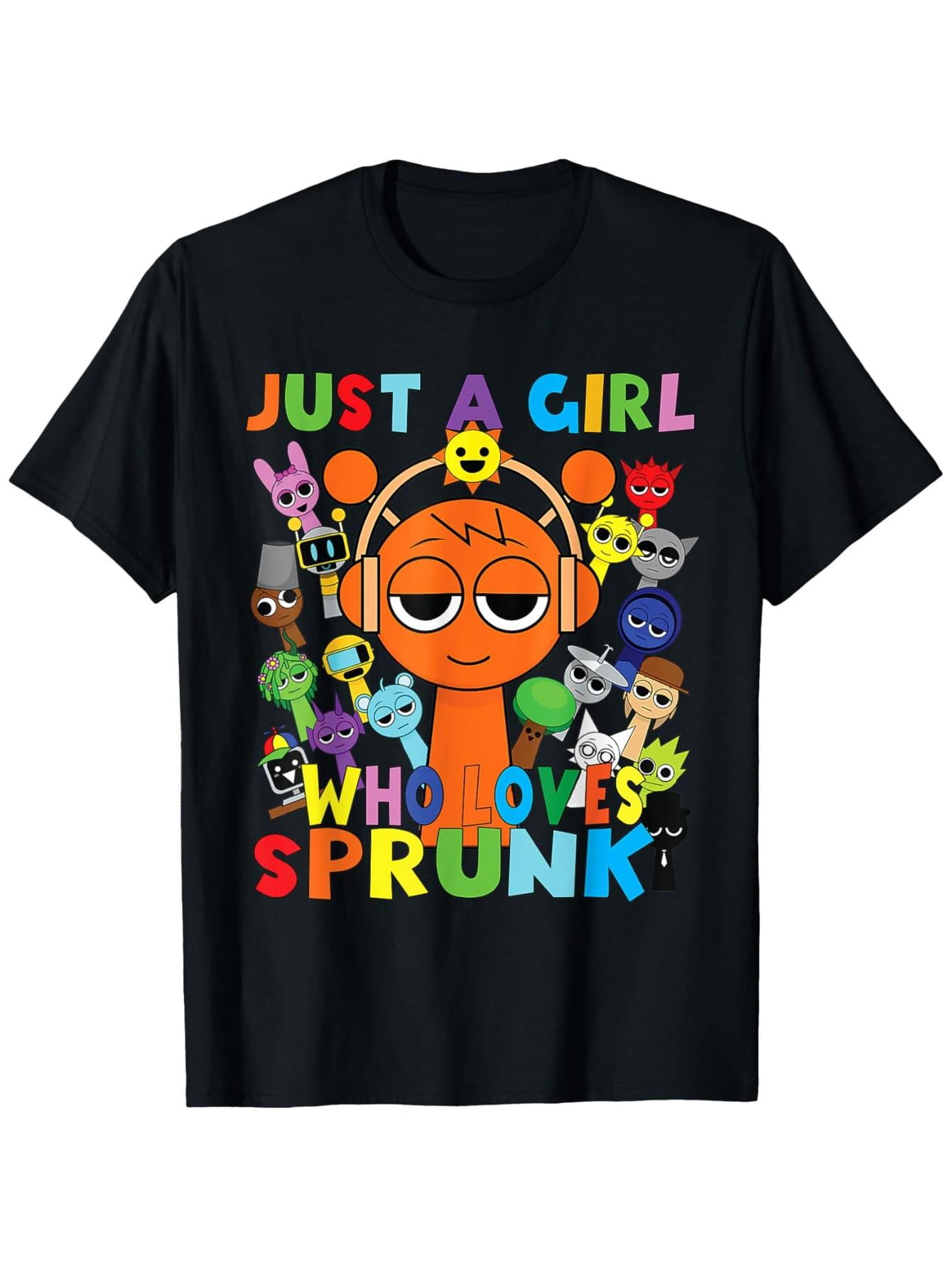 Humorous Sprunki Just a Girl Who Admires Sprunki for Ladies T-Shirt ...