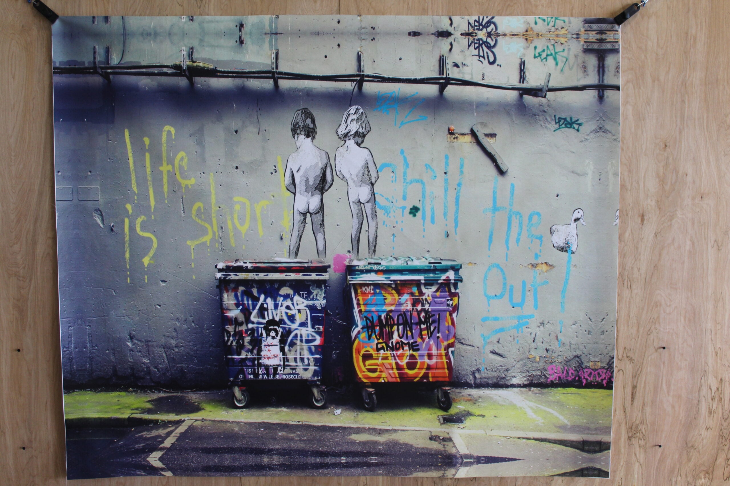 Humorous and Artistic Life Is Short Unframed Rolled Canvas Painting 52 ...