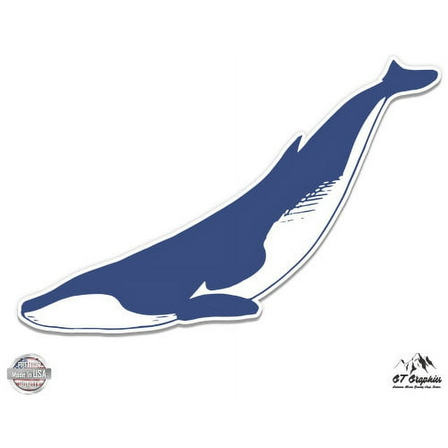 Humpback Whale - 8" Vinyl Sticker - For Car Laptop I-Pad - Waterproof ...