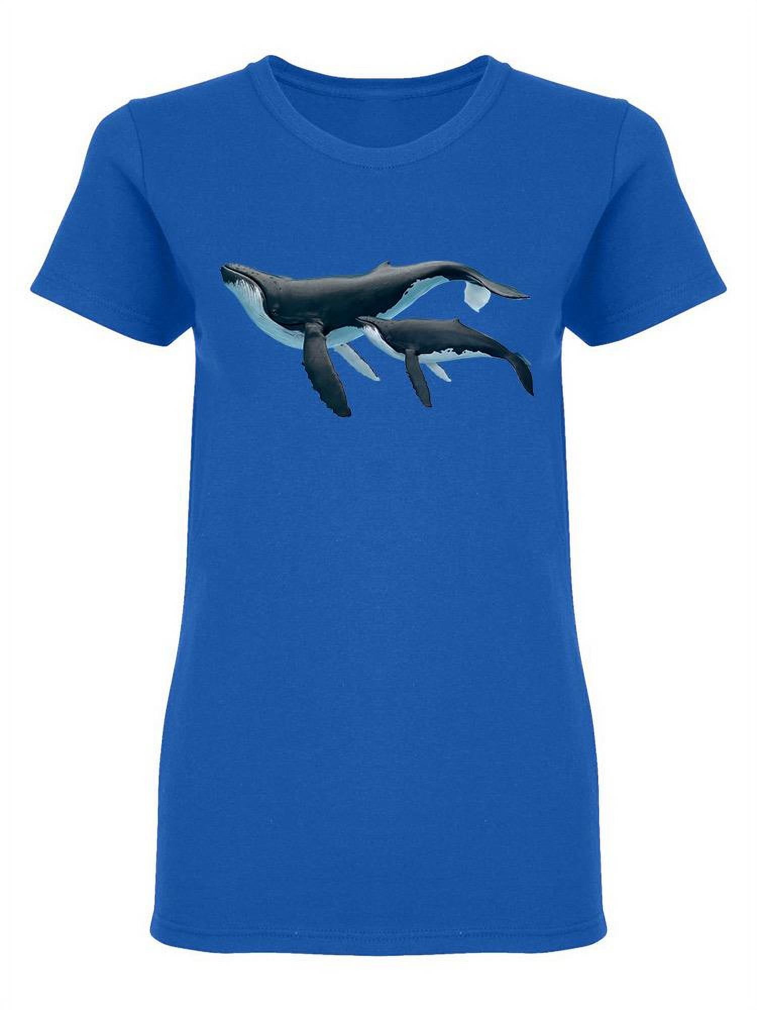 Humpback Whale Family Shaped T-Shirt Women -Image by Shutterstock ...