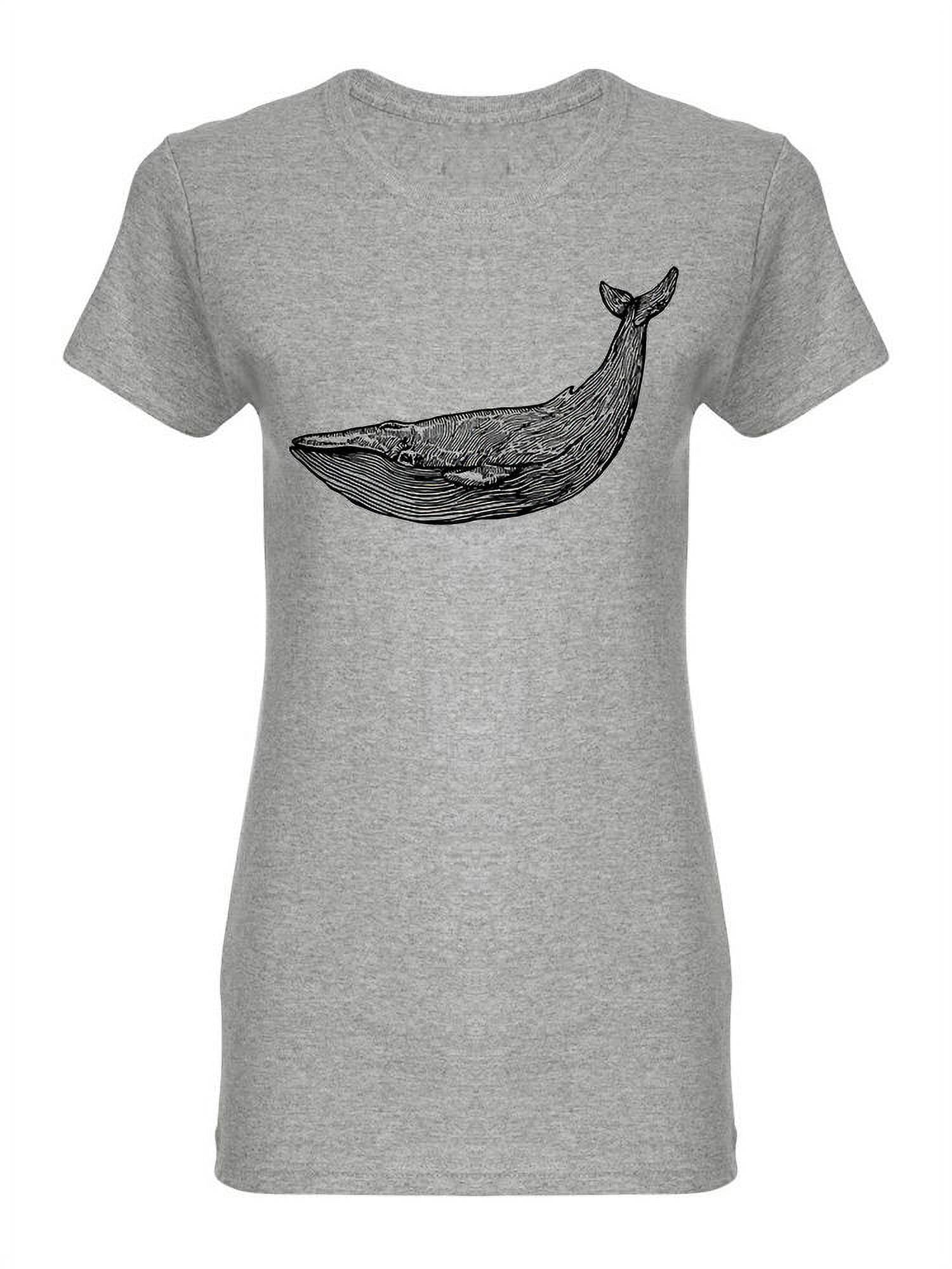 Humpback Whale Graphic Shaped T-Shirt Women -Image by Shutterstock ...
