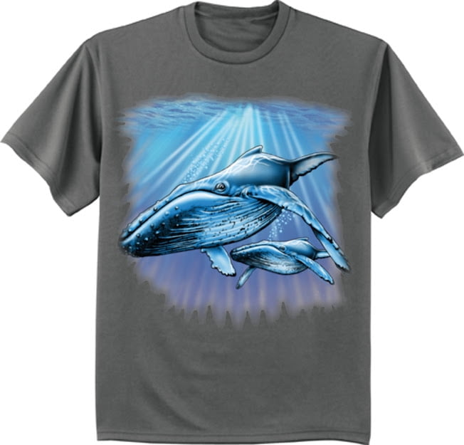 Humpback Whales Mens Tee Shirt Ocean Life - Walmart.com
