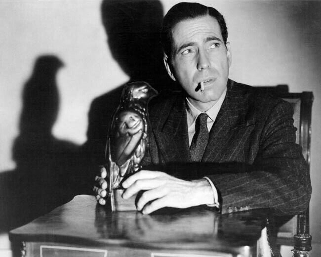 Humphrey Bogart iconic smoking cigarette holding bird The Maltese ...
