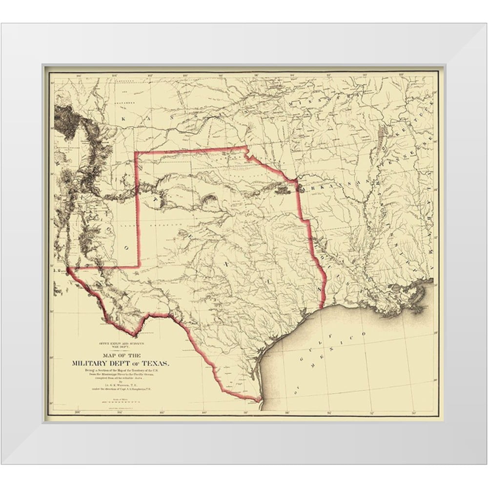 Humphreys 13x12 White Modern Wood Framed Museum Art Print Titled ...