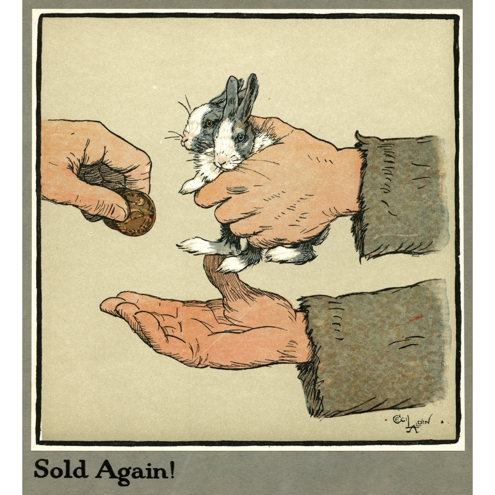 Humpty And Dumpty The Rabbits Are Sold Poster Print By Mary Evans ...