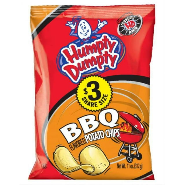 Humpty Dumpty BBQ Flavored Potato Chips, 11 Oz. - Walmart.com