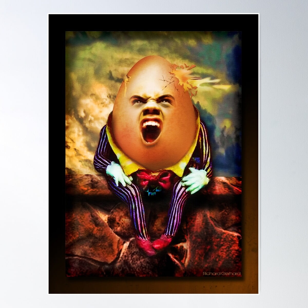 Humpty Dumpty Didn'T Fall Poster Wall Art, Modern Wall Decor For Living ...