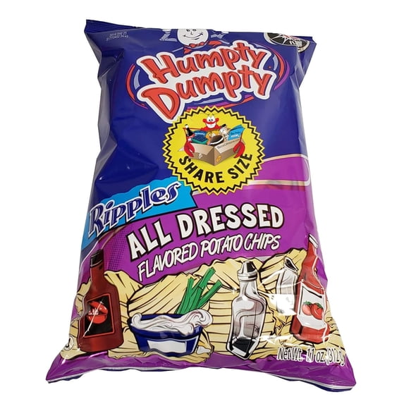 Humpty Dumpty Potato Chips, 8 Ounce, 4 Count, New Larger Family Size ...