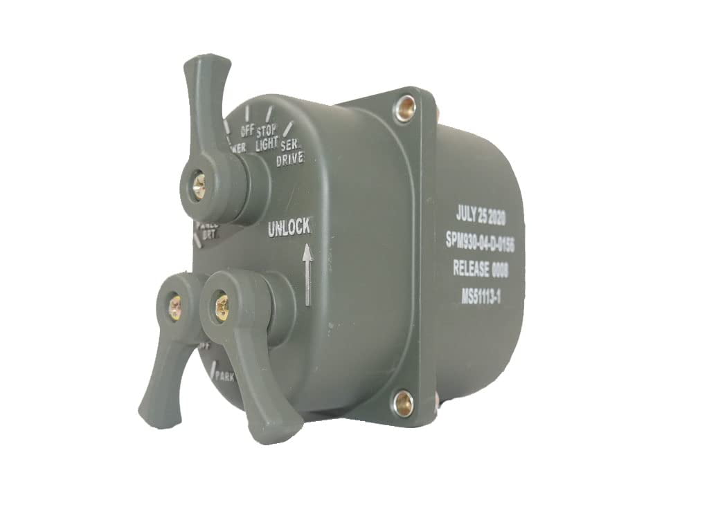 Humvee Headlight Switch 3 Lever- Green, fits Military Humvee - Walmart.com