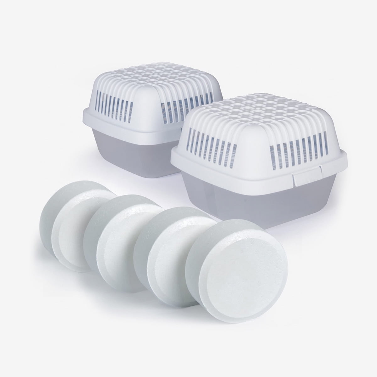 Humydry - 2 Pack Small Bathroom Dehumidifiers - Rechargeable with 4 ...