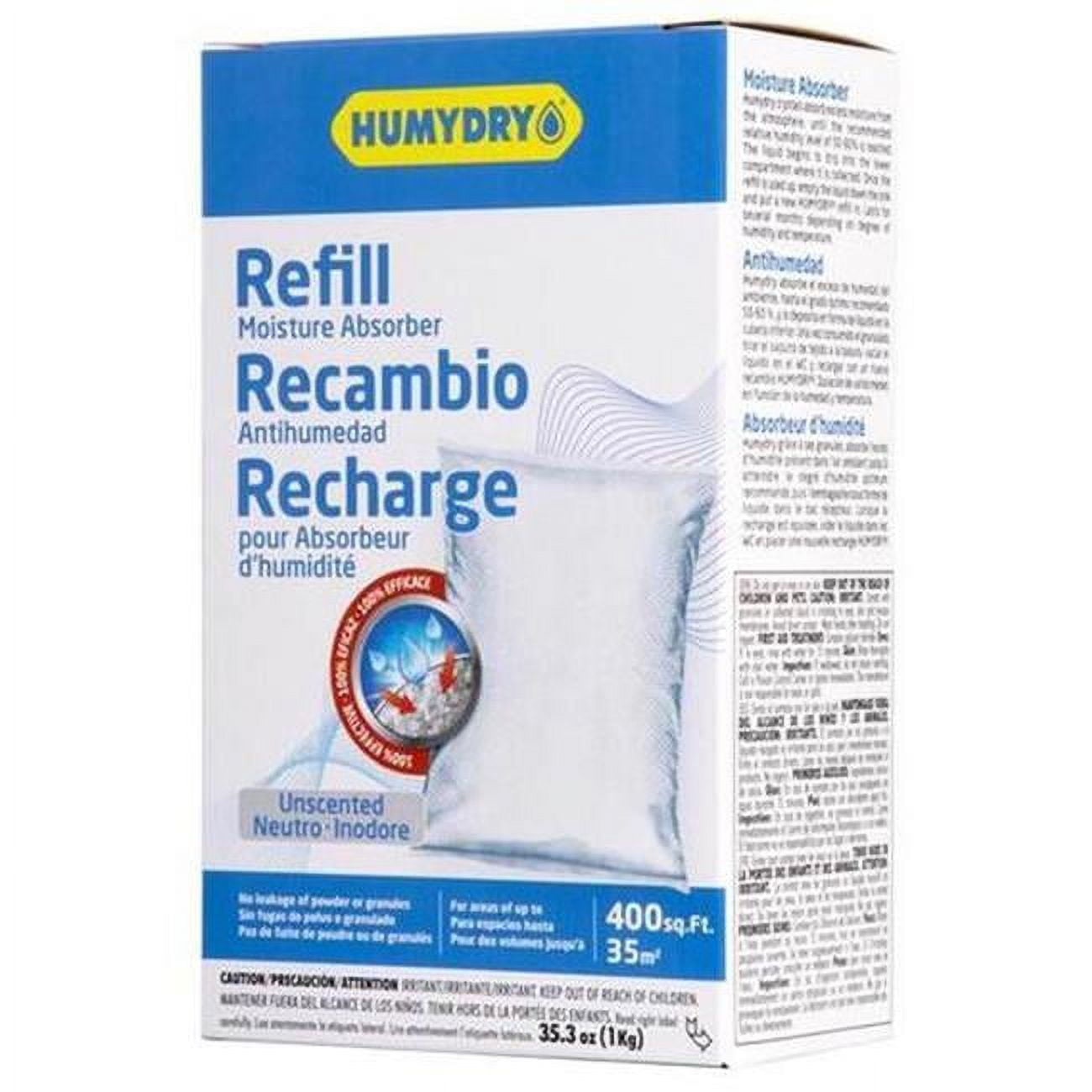 Humydry® 35.3 oz. Unscented Moisture Absorber Refill for Large Spaces ...