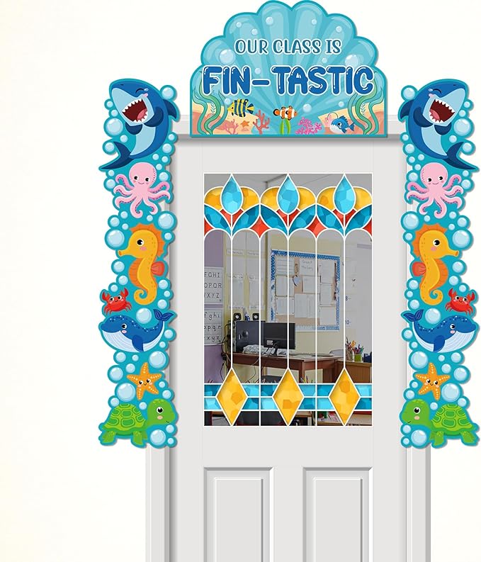Humyoun Under the Sea Door Border Decorations Set Classroom Door Trim ...