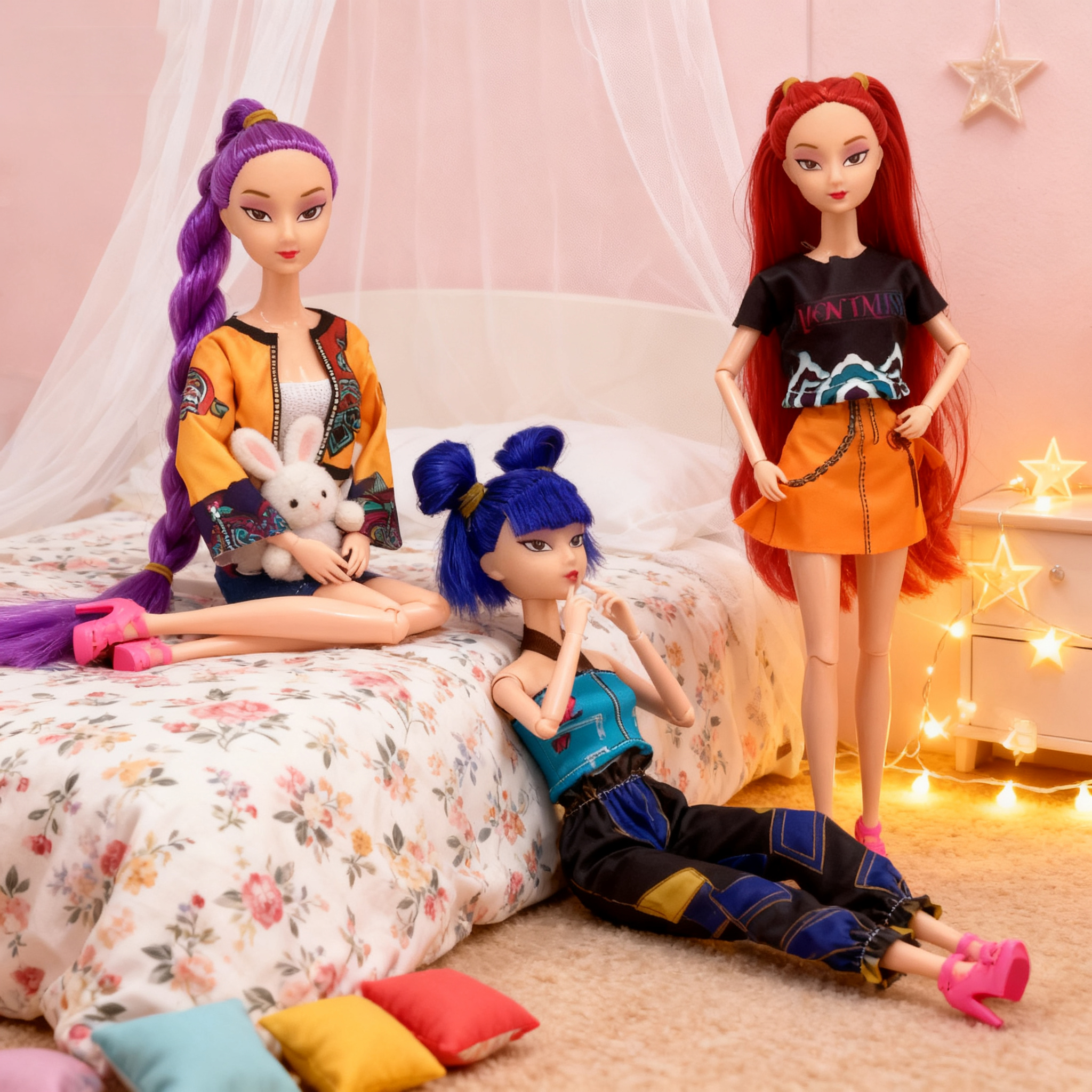 Hun+ters Doll Model Figure Collection 10.6in，Made to Move Action ...
