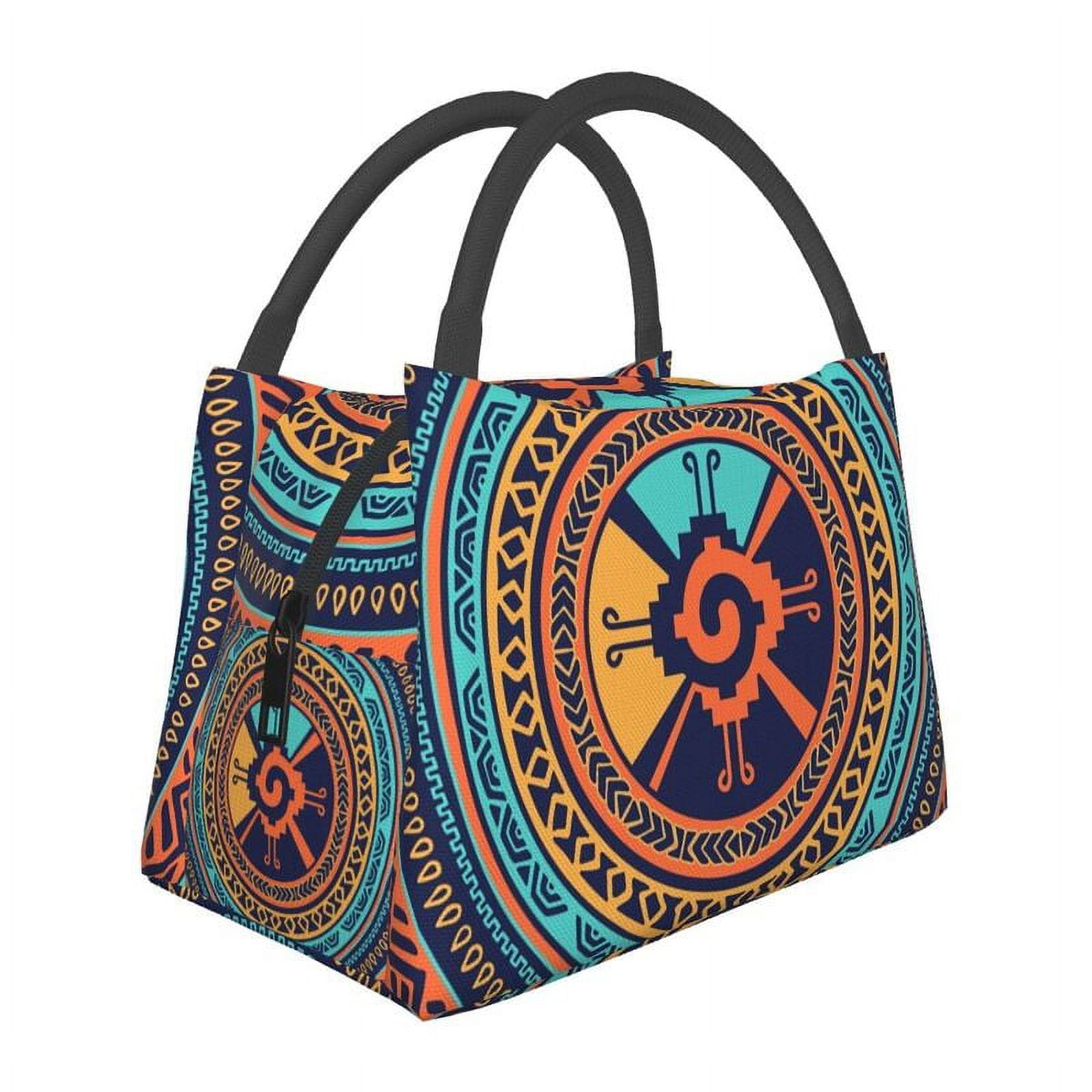 Hunab Ku Aztec Mayan Galaxy Symbol Insulated Lunch Bag for Outdoor ...