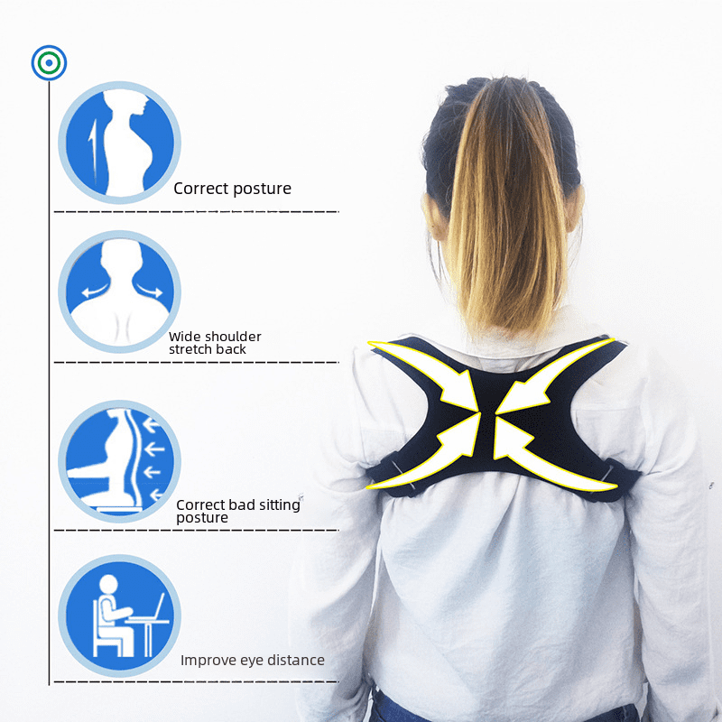 Hunchback correction with back correction with anti-hunchback posture ...