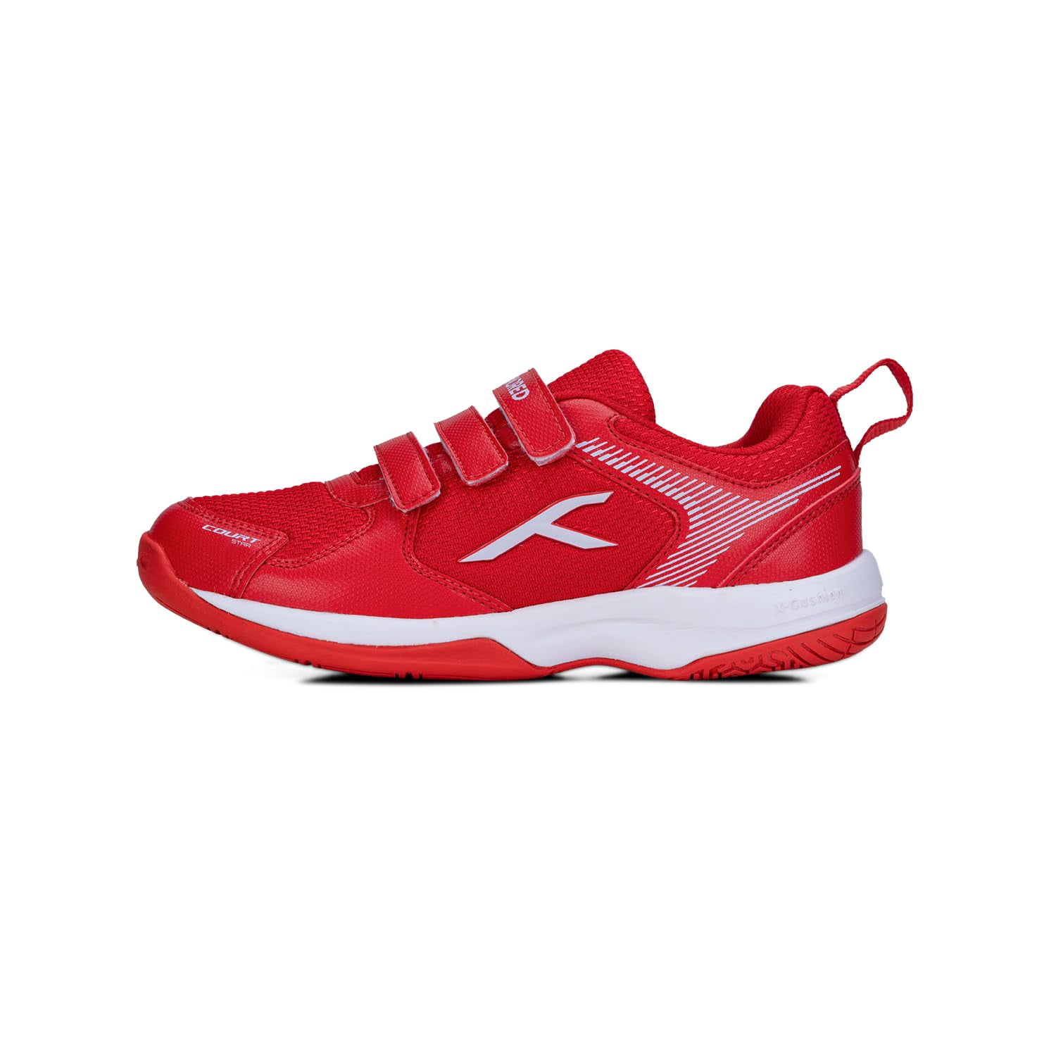 Hundred HBFS-3M045-3-5.0 Court Star Badminton Shoes for Kids - Red ...