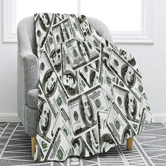 Hundred Dollar Bill Money Printed Fleece Blanket - Walmart.com