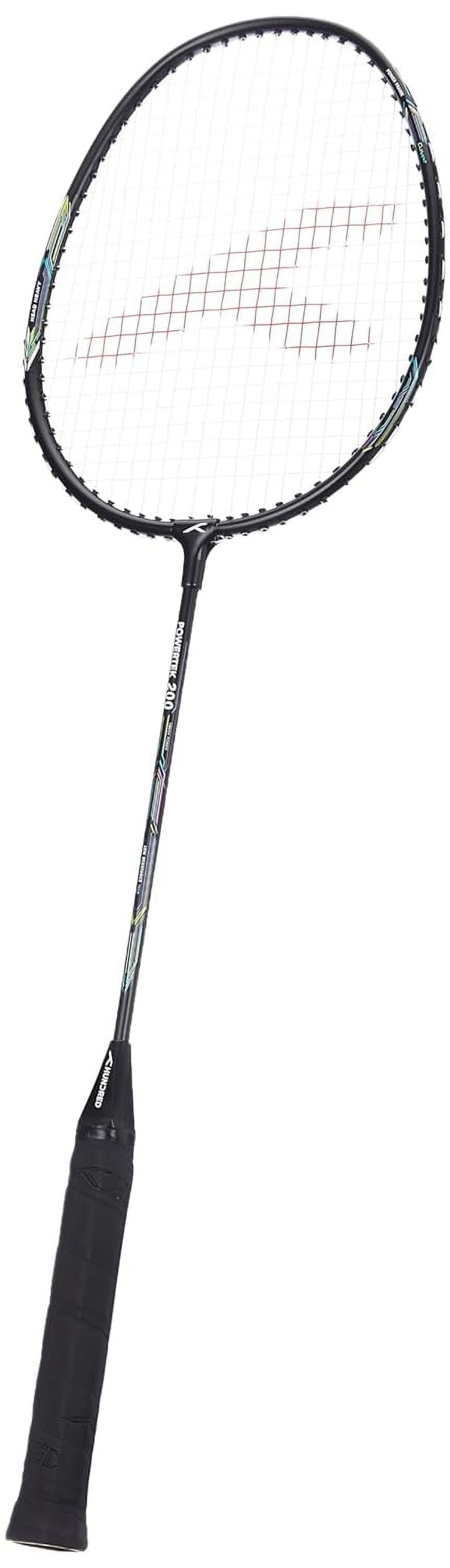 Hundred Powertek 200 Pro Graphite Strung Badminton Racket with Cover ...