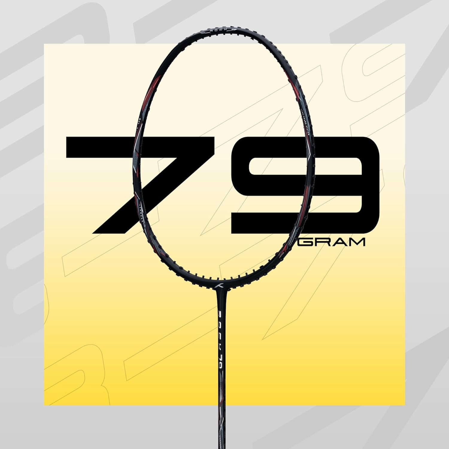 Hundred Rock 79 Super Unstrong Badminton Racket 36 Lbs Max Tension ...