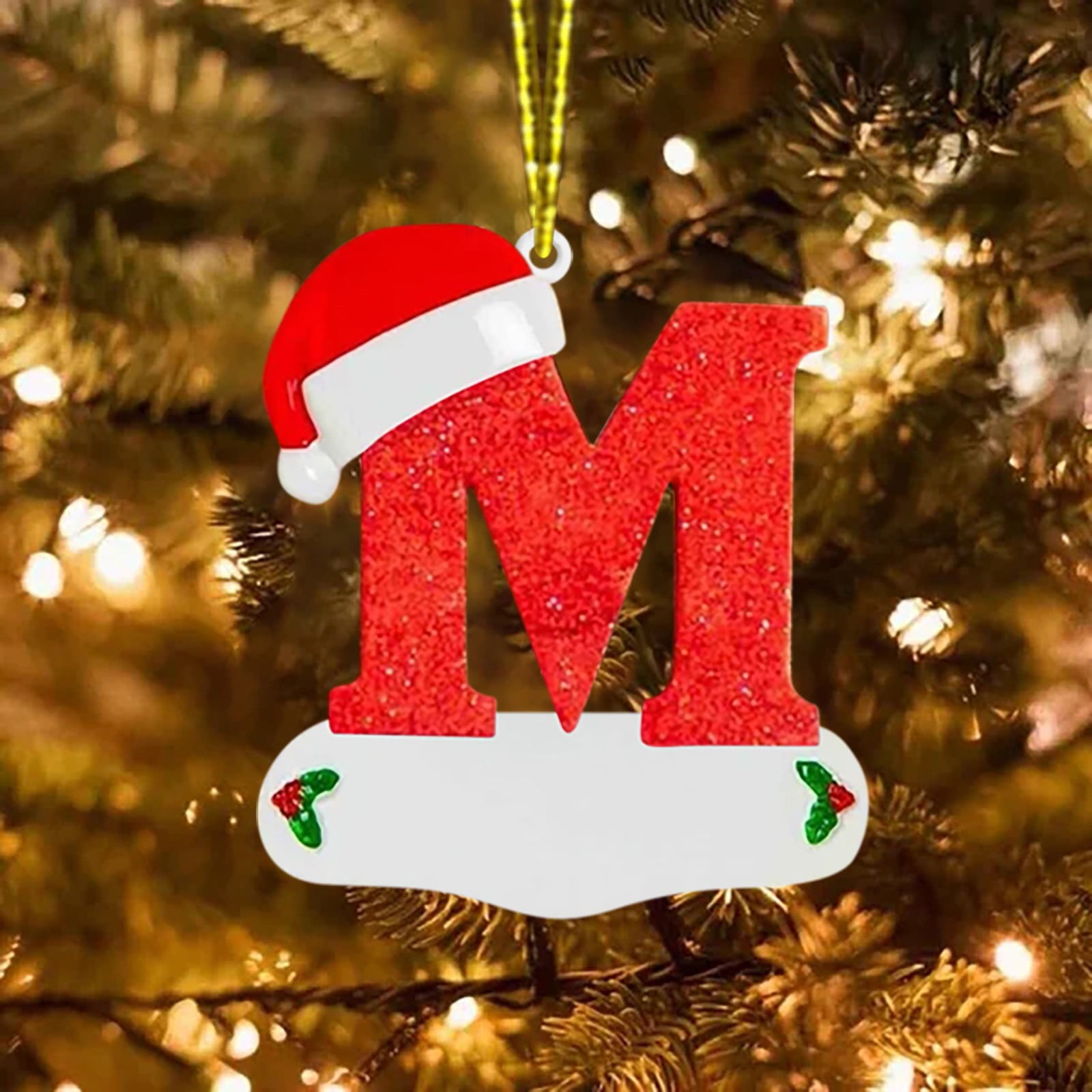 Hunei Home Essentials Christmas Alphabet Ornaments 26 Alphabet ...