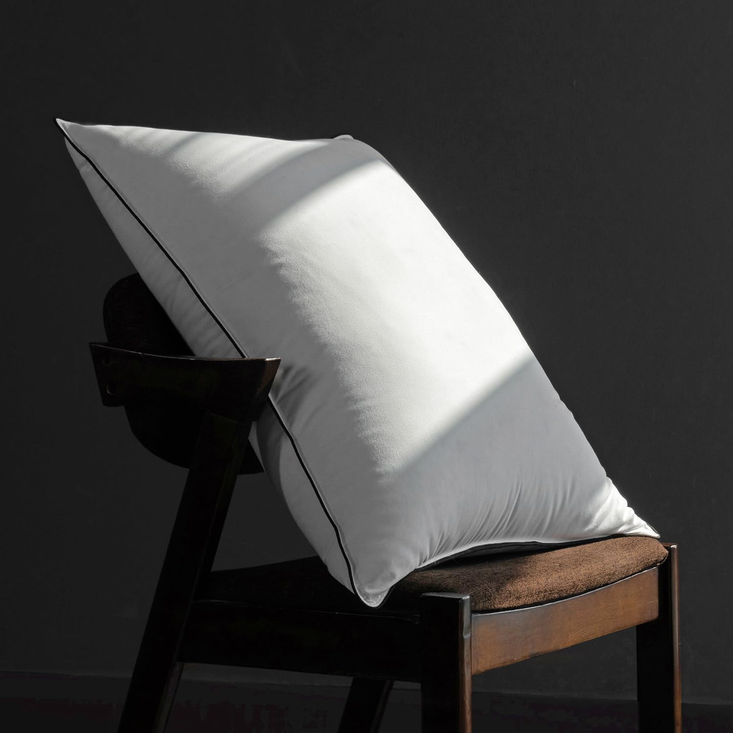 Hungarian Goose Down Pillows King Size, Fluffy 3-Chamber Bed Pillows ...