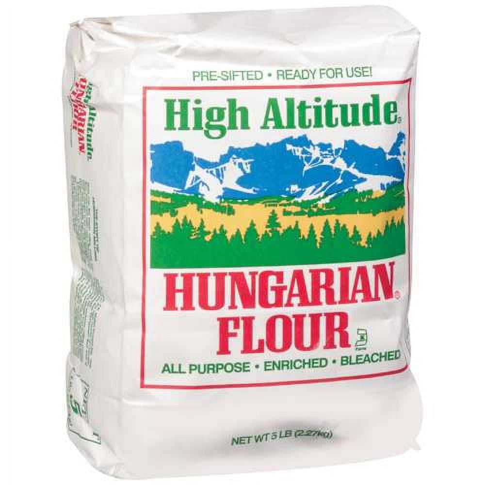 Hungarian High Altitude Bleached Flour 5LB Bag - Walmart.com