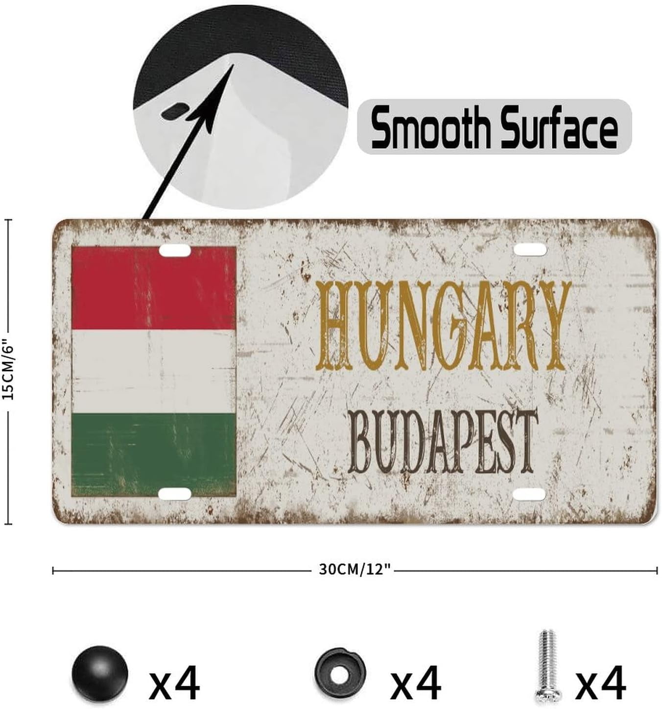 Hungary License Plate Budapest Home Car License Plate Frame Custom ...