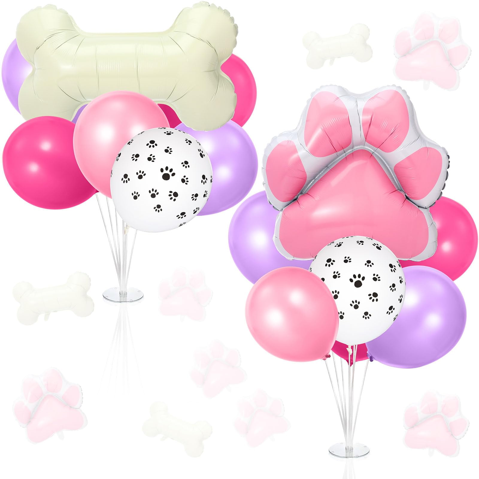 Hungdao 2 Sets Dog Party Table KKS1 Centerpiece Birthday Decorations ...