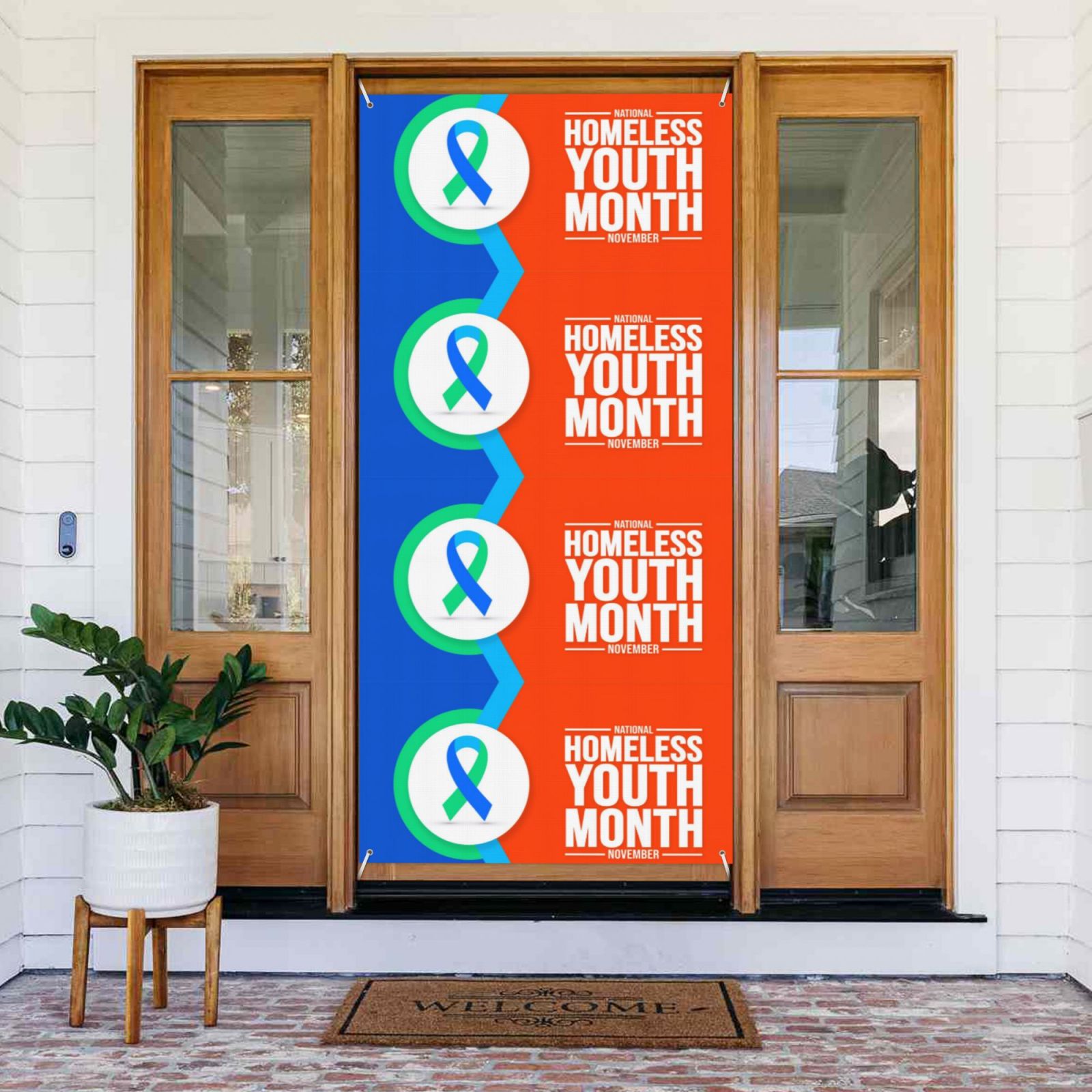 Hunger And Homelessness Awareness Month Door Cover Decoration Backdrop ...