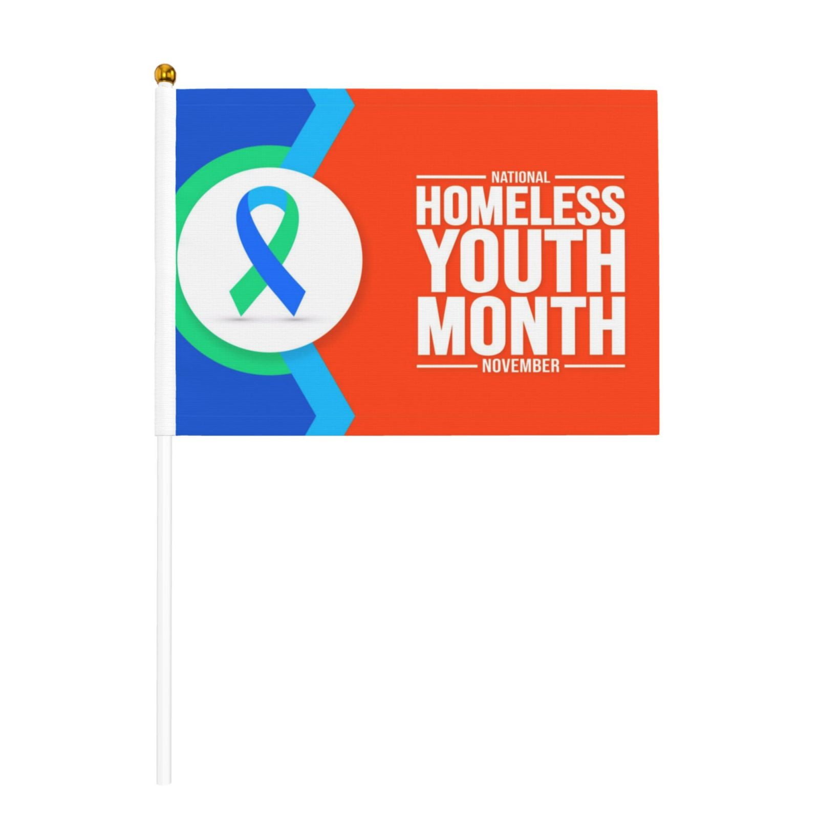 Hunger And Homelessness Awareness Month Flag Small Mini Hand Held Flags ...