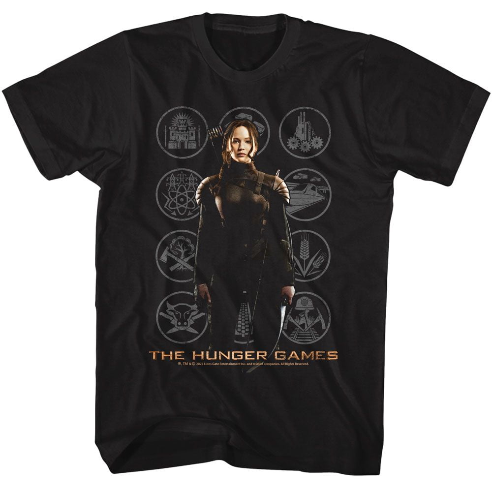 Hunger Games Katniss Panem Districts Men's T Shirt - Walmart.com