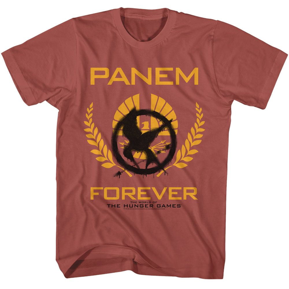 Hunger Games Mockingjay Graffiti Terracotta Adult T-Shirt - Walmart.com
