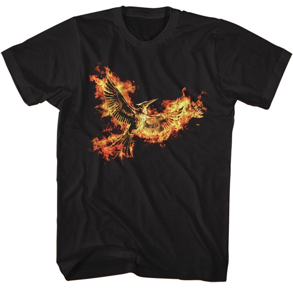 Hunger Games Mockingjay Pt. 2 Pin Black T-Shirt - Walmart Business Supplies