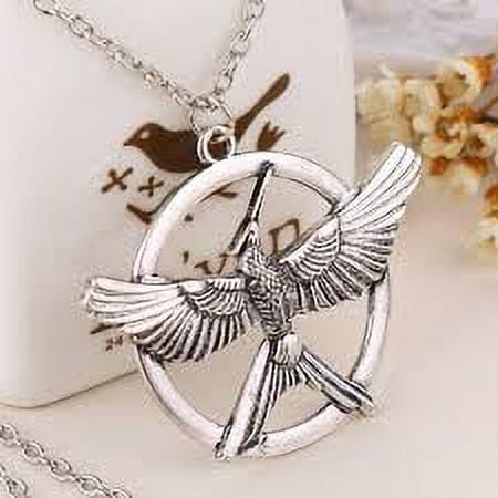Hunger Games Necklace, "Mockingjay" Necklace Pendant Silver Wings ...