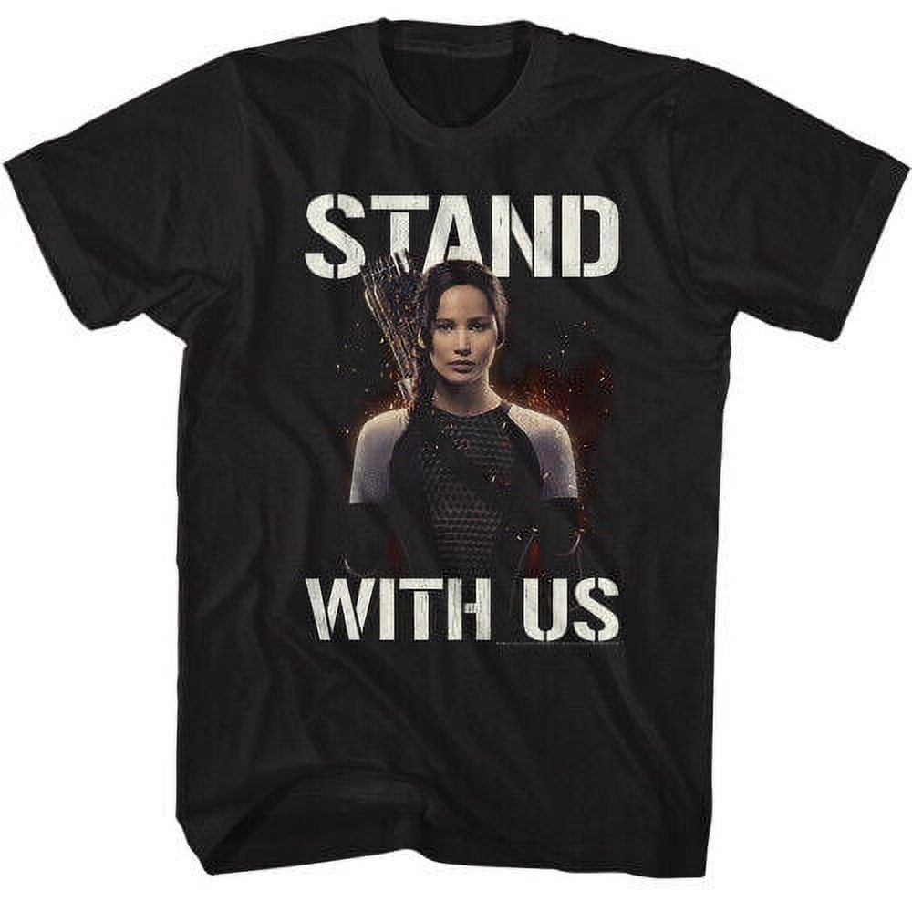 Hunger Games Stand With Us Katniss T-shirt - Black - Walmart.com