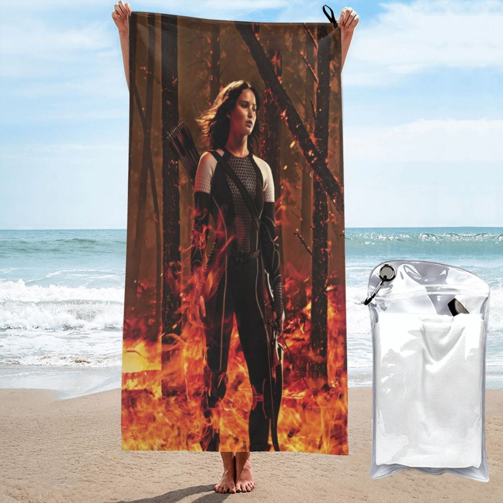 Hunger Movie Game Beach Towel Anti-Sand Beach Towel, Large Bath Towel ...