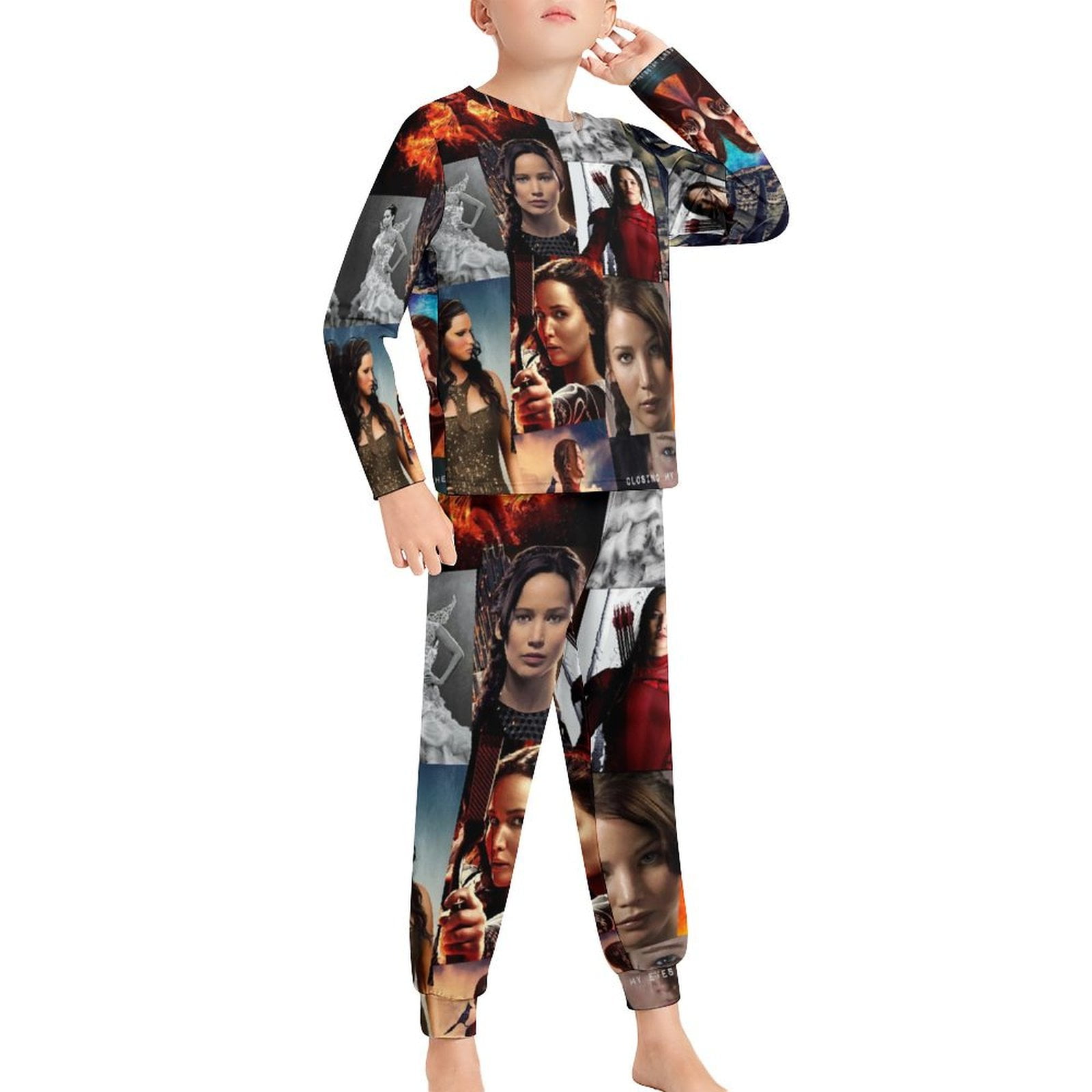 Hunger Movie Game Costumes T Shirt Set Crewneck Tee Shirt Pants Set ...