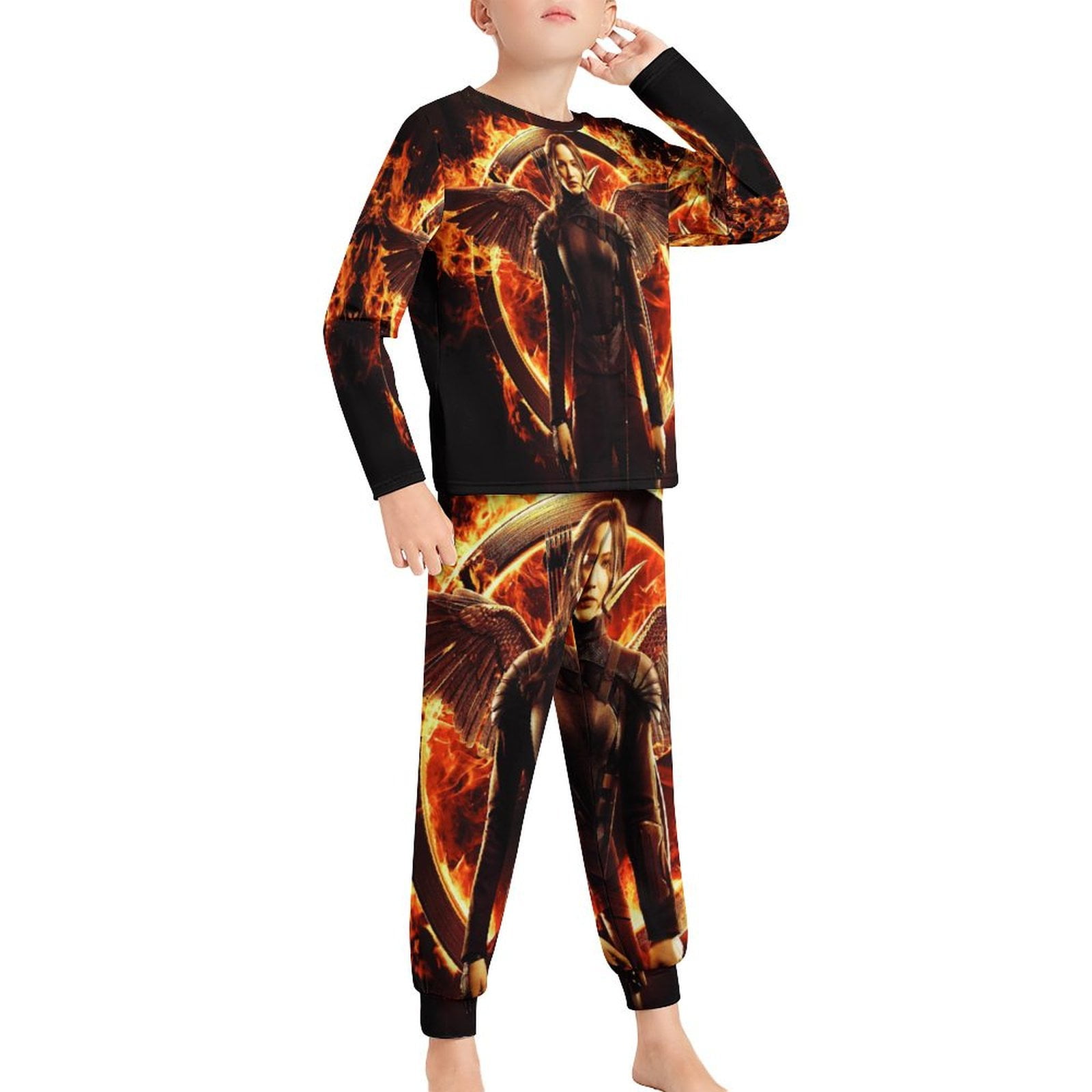 Hunger Movie Game Costumes T Shirt Set Crewneck Tee Shirt Pants Set ...