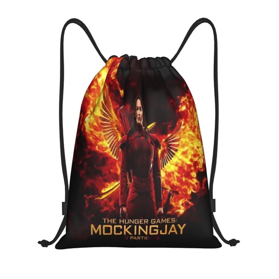 Hunger Movie Game Drawstring Bags Large Capacity Shopping Bag Durable ...