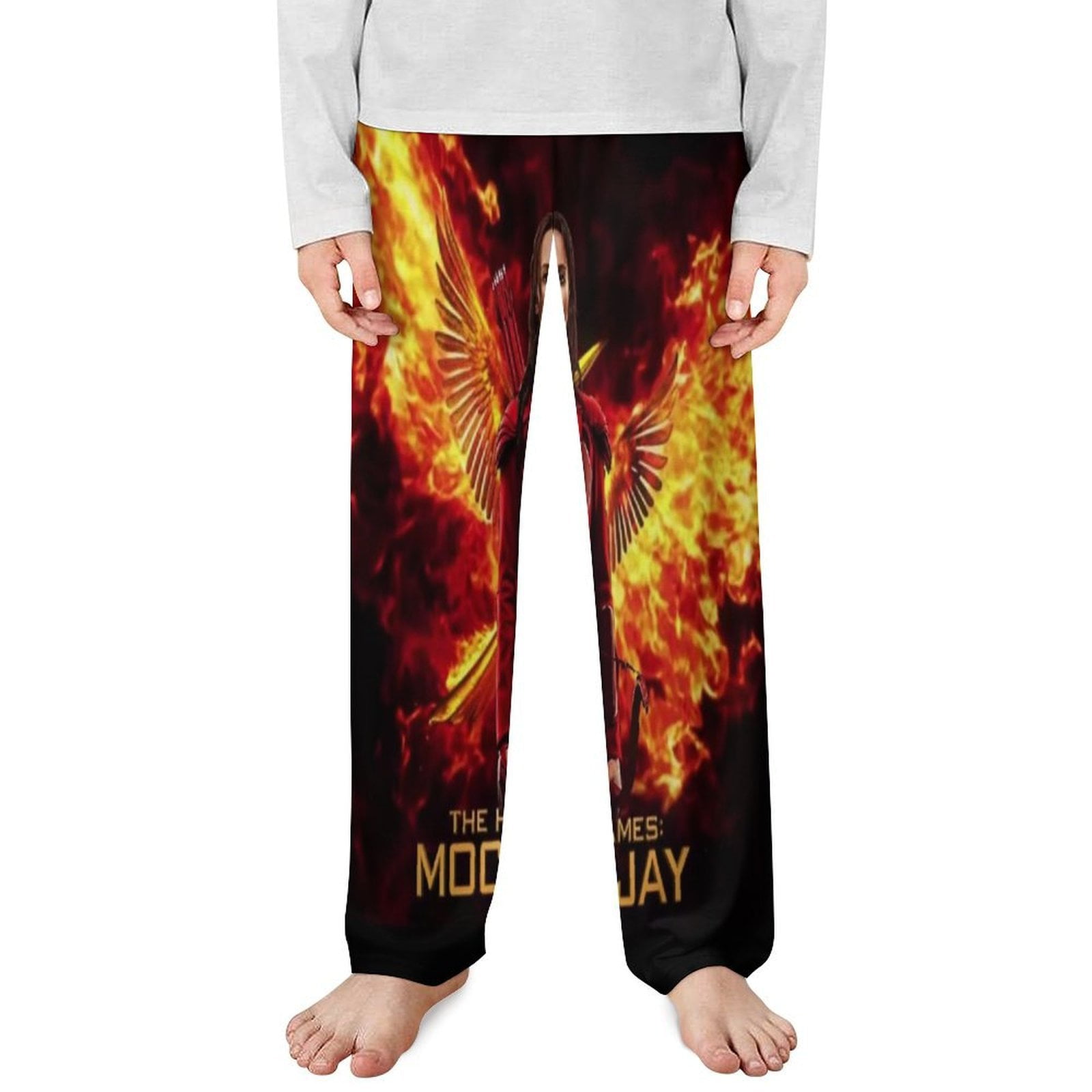Hunger Movie Game Pajama Pants Cartoon Casual Lounge PJ Bottoms with ...