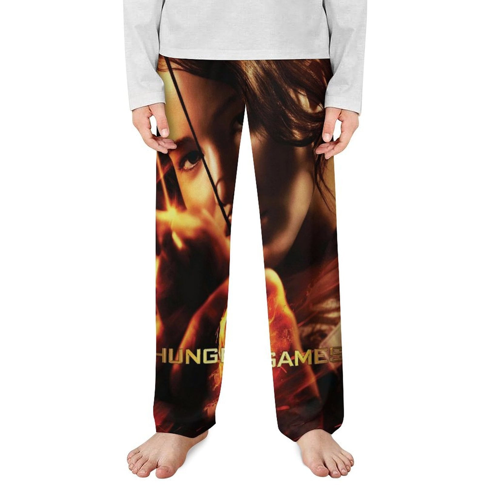 Hunger Movie Game Pajama Pants Cartoon Casual Lounge PJ Bottoms with ...