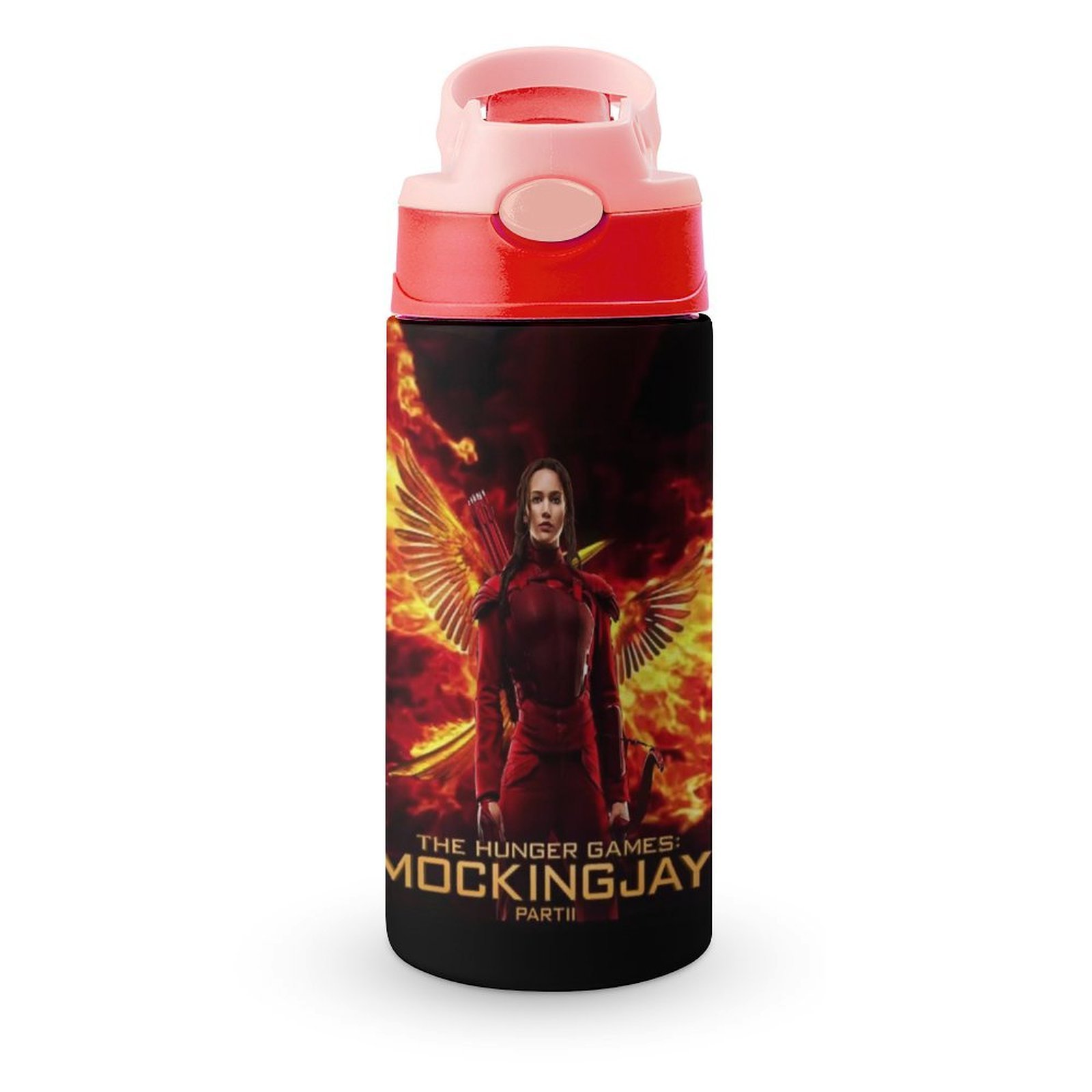 Hunger Movie Game Water Bottle with Straw Lid Vacuum Insulated ...