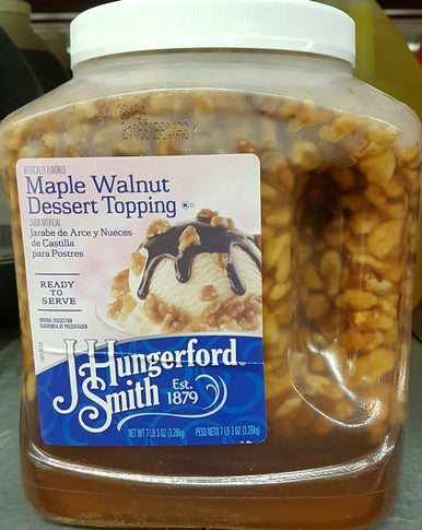 Hungerford Smith Maple Walnut Dessert Topping (7lbs) {Imported from ...