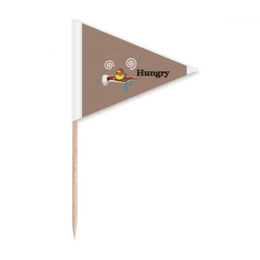 Hungry Brown Emotion Dizzy Chicken Toothpick Triangle Cupcake Toppers ...