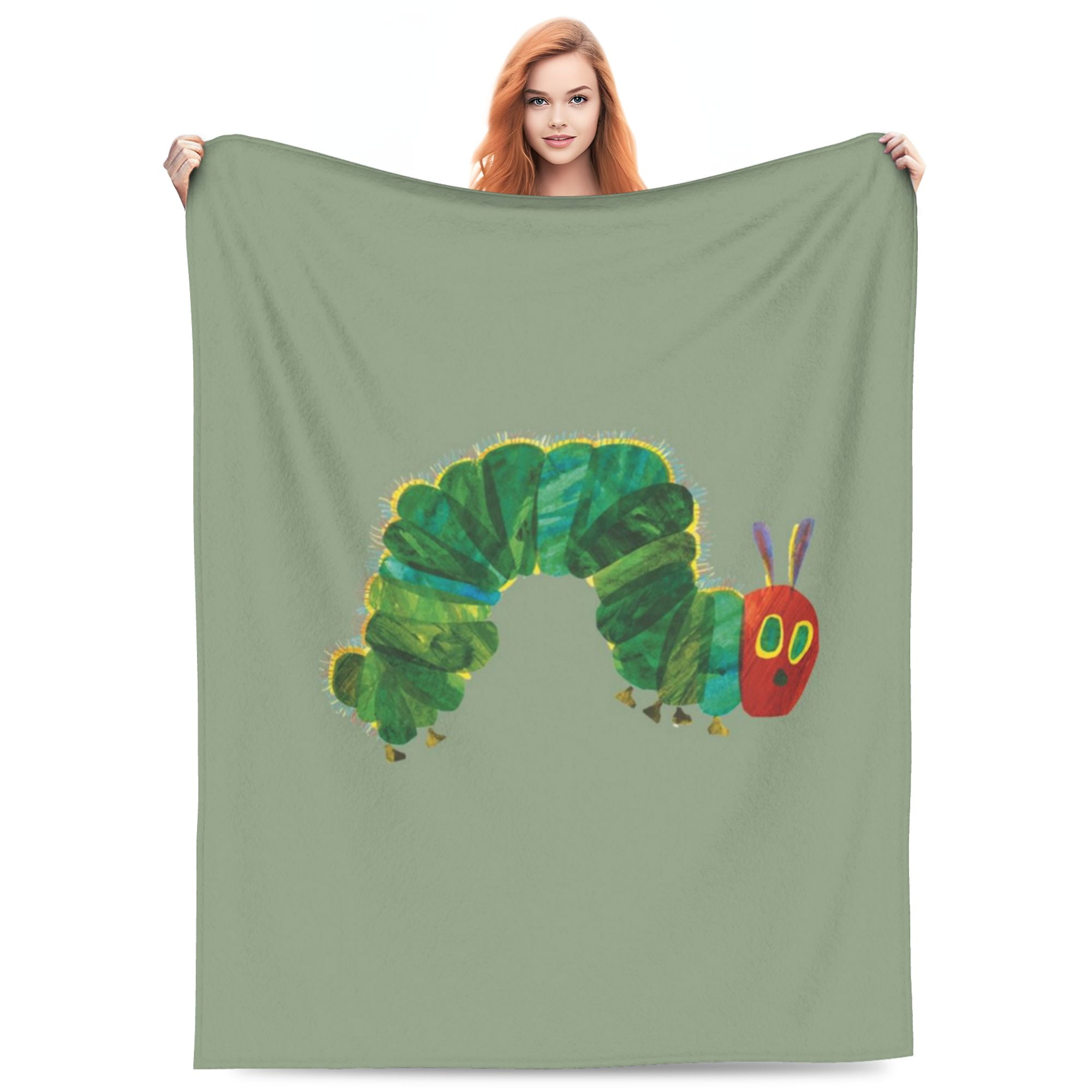 Hungry Caterpilla Bed Blanket 3D Printed Throw Blanket Lightweight ...
